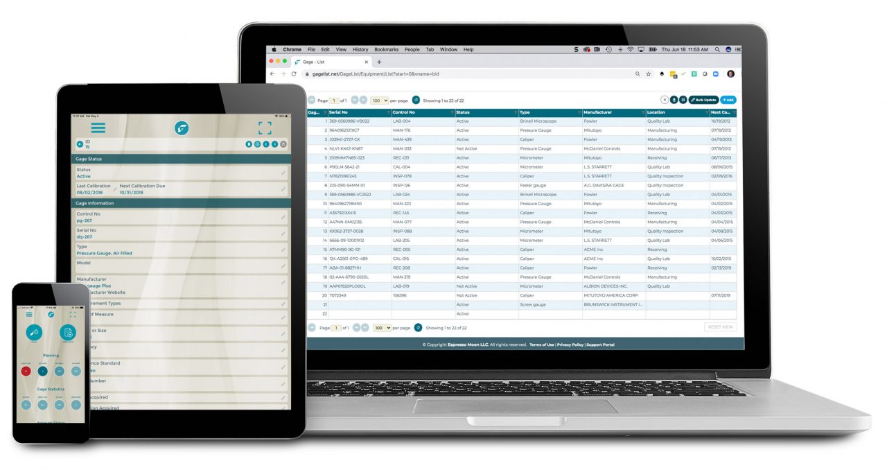Calibration Software for Aerospace and Defense - GageList Gauge ...